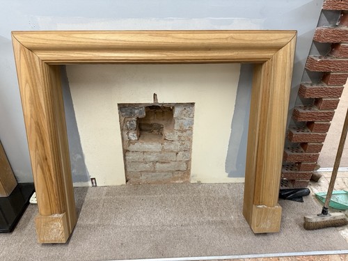 Solid Wood Fireplace Surround Light Oak Ex Showroom Display | eBay UK