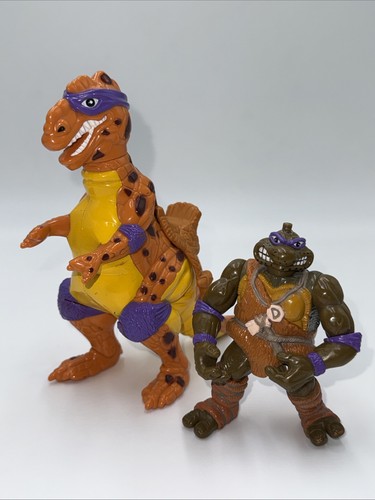1993 Teenage Mutant Ninja Turtles TMNT Cave Don & Trippy Tyrannosaurus ...