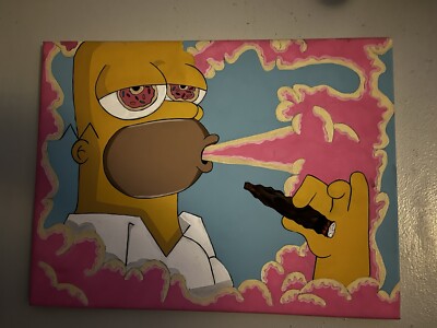 simpsons painting original | eBay