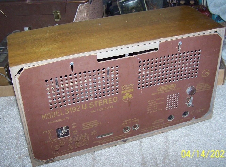 Vintage Grundig 3192U Stereo Tube Type Radio Made in Germany | eBay