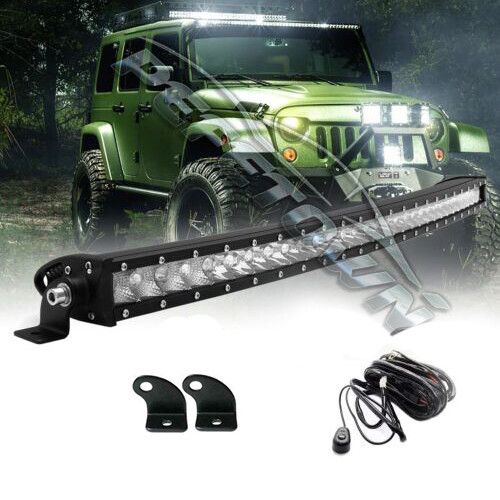 20'' Curved Led Light Bar Combo Offroad 4WD Truck Pickup Cab ATV SUV ...