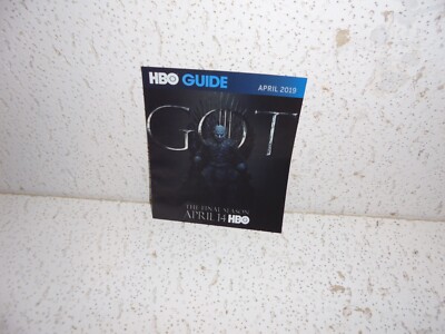 HBO Guide Booklet April 2019 VEEP Game Of Thrones Final Season | eBay