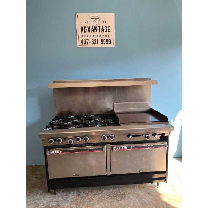 Garland Gas 6 Burner Range with 24'' Thermostatic Griddle and 2 ...