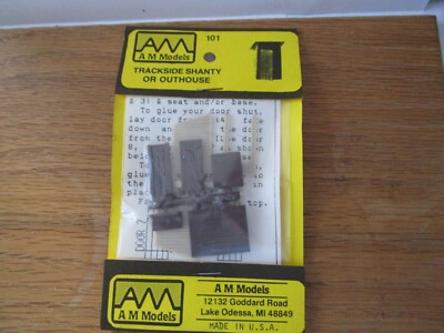 AM Models 101 HO 1/87 Scale Trackside Shanty Outhouse Building Kit ...