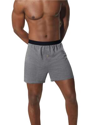 Hanes Men's Big & Tall ComfortSoft Solid Knit Boxers 4 Pack 2XL ...