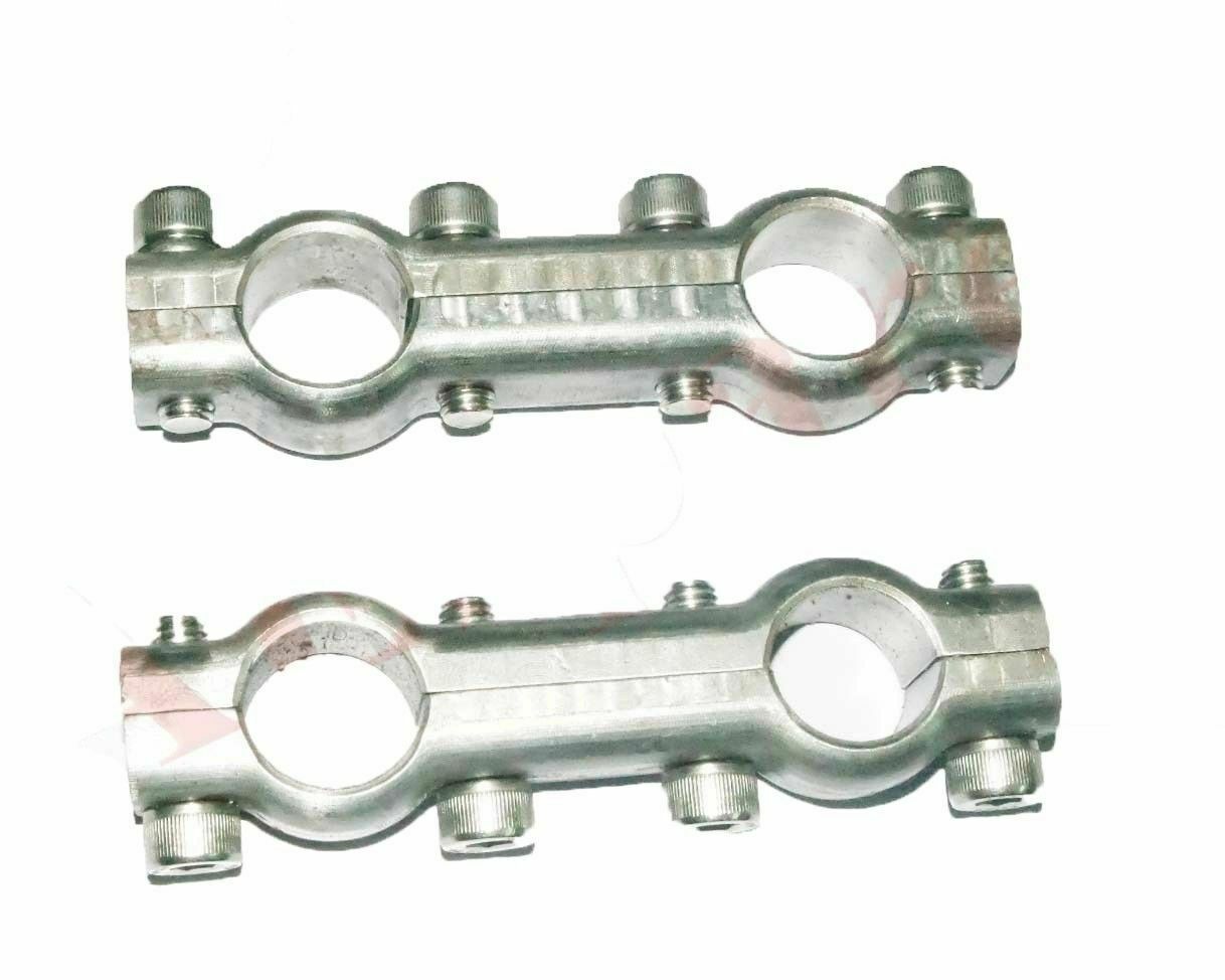 New Custom Bobber Chopper Handlebar Risers Pair 7/8 Inch Bars | eBay