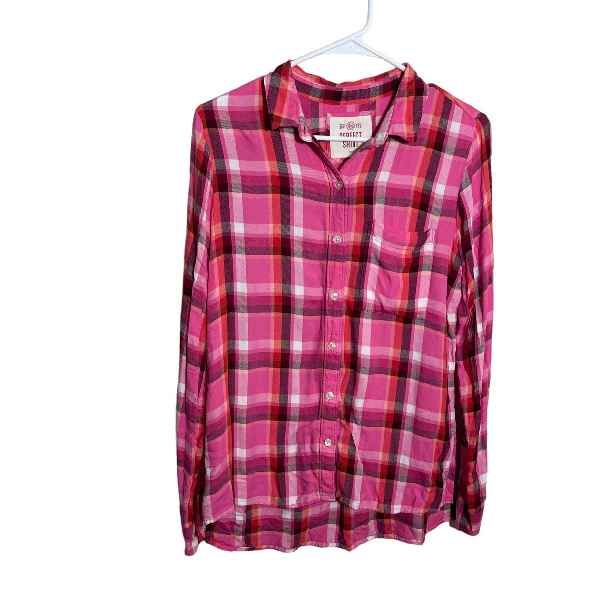 Womens Pink Flannel Shirt