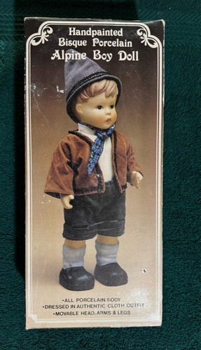 Alpine Boy Doll ~ Movable Head Arms & Legs ~ Hand Painted Bisque ...