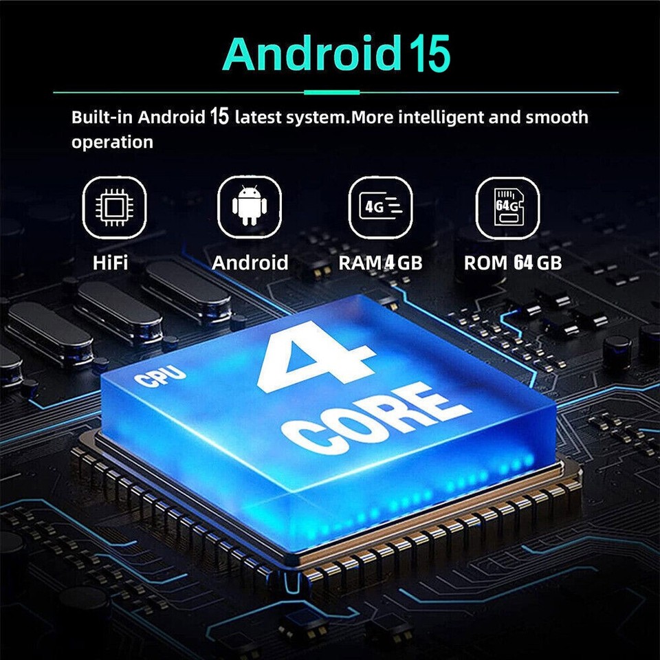 64G CAR RADIO FOR HYUNDAI IX35 TUCSON 09-15 CARPLAY ANDROID15 GPS HEAD ...