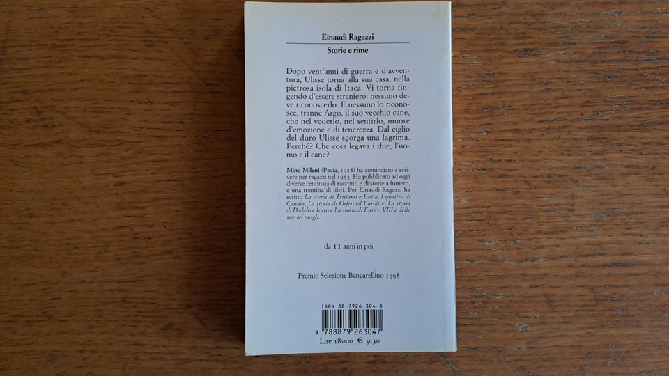 Milo Milani: "La storia di Ulisse e Argo", Einaudi Ragazzi Storie e ...