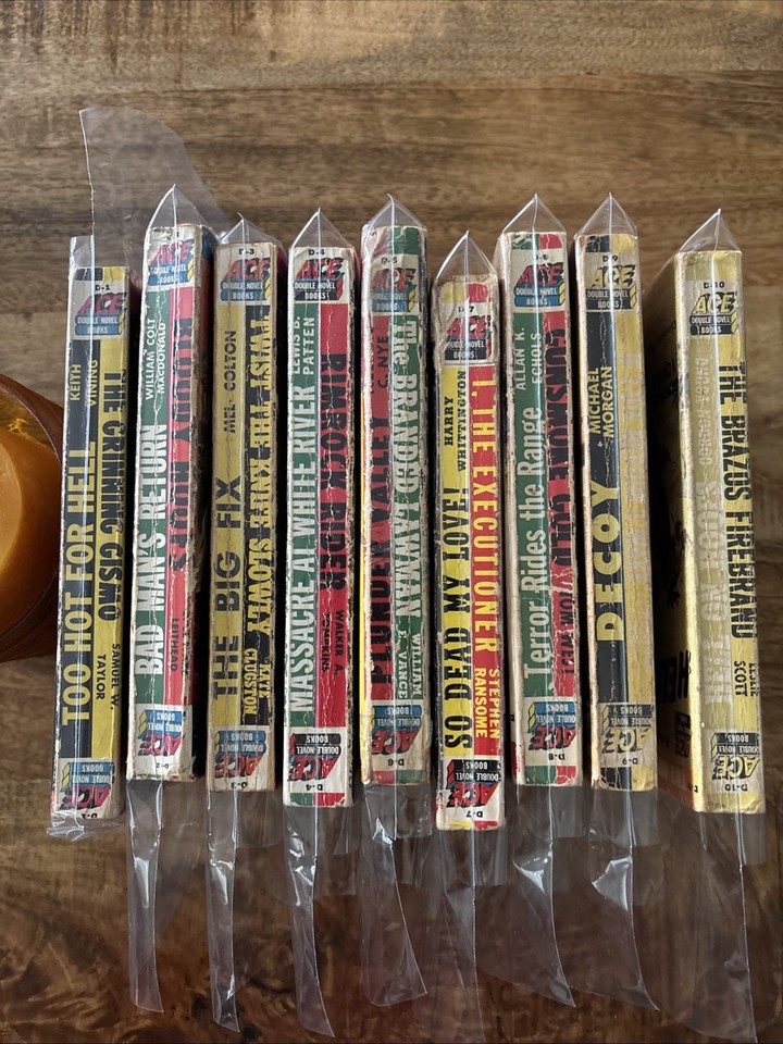 vintage ace double paperbacks 1952-53 Nine Books | eBay