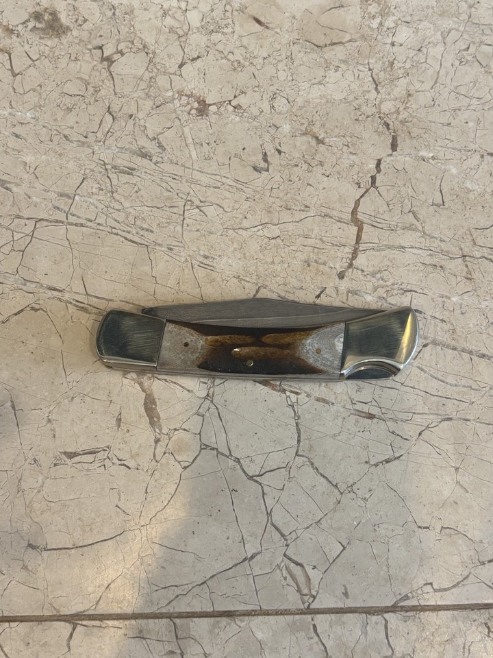 1985 Parker Edwards Damascus Lockback Knife – ABC 1 of 5000 #249 With ...