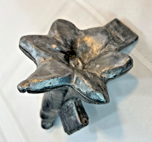 Antique Pewter Double Hinged Ice Cream Mold Large Lily Flower #354 | eBay