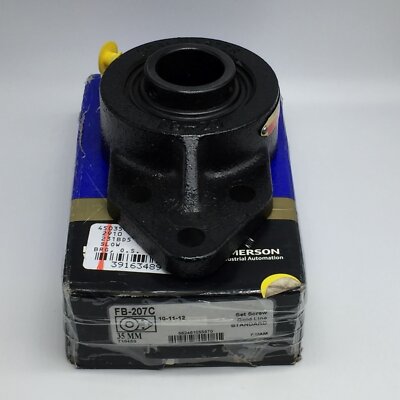NEW Sealmaster FB-207C Gold Line 3-Bolt Flange Mount Bearing 35mm Bore ...