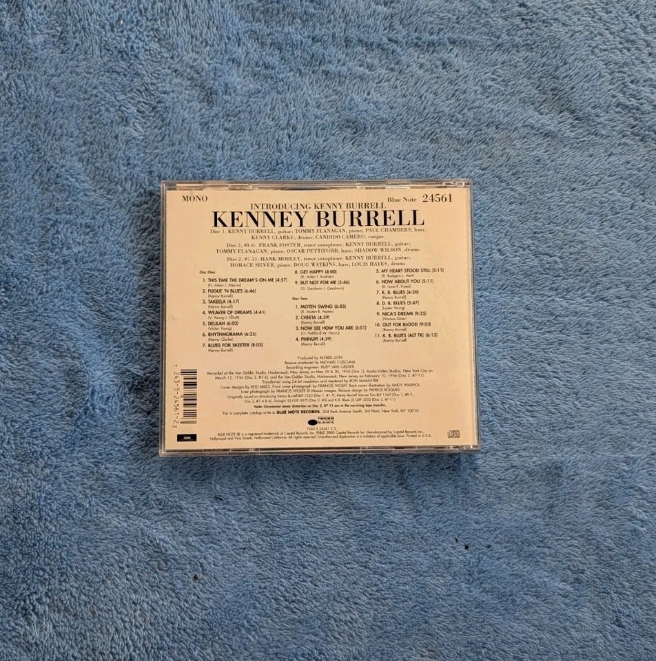 KENNY BURRELL Introducing Kenny Burrell 2 CD Set 1956 Jazz Reissue | eBay