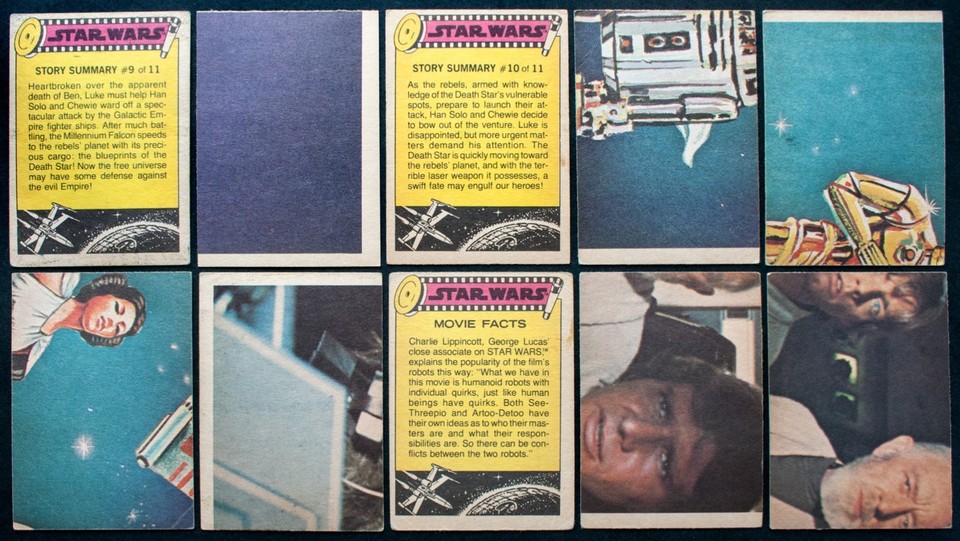 TOPPS - STAR WARS (1-66) - near complete set 59/66- 1978 - VG/Con. See ...