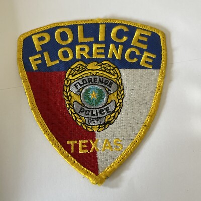 FLORENCE TEXAS POLICE PATCH SHOULDER SIZE OBSOLETE | eBay
