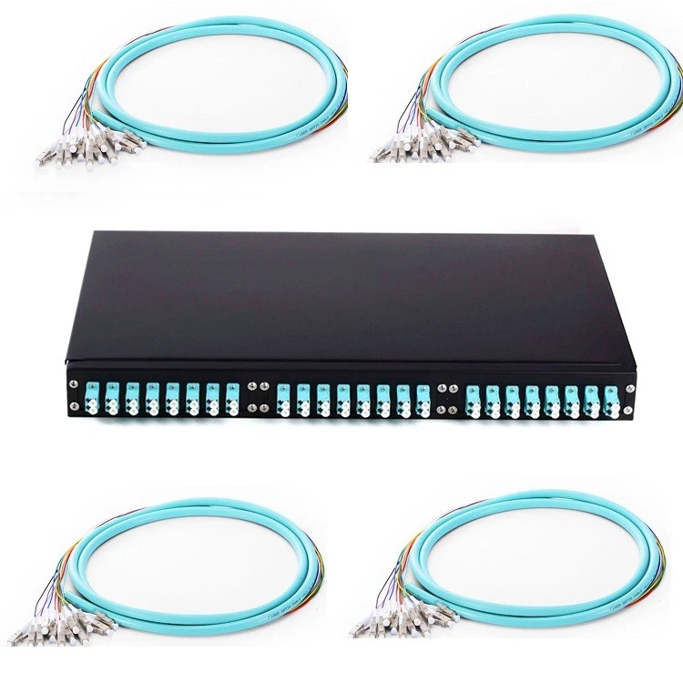 Pre-terminated Fiber Optic LC-LC Patch Panel, 12 Fibers,, 59% OFF