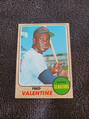 1968 Topps Fred Valentine Washington Senators Baseball Card #248 | eBay