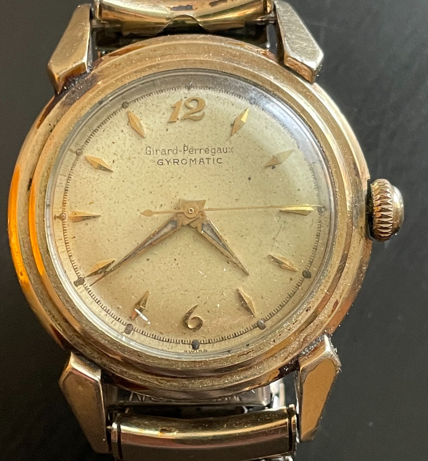 Vintage Girard-Perregaux 50s 60s Gyromatic 10K Gold Filled Men's ...