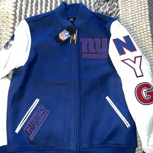 NWT New York Giants Pro Standard Varsity Full-Snap Men’s Jacket Sz L ...