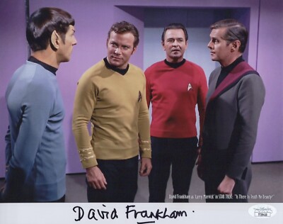 DAVID FRANKHAM Signed STAR TREK Larry Marvik 8x10 Photo Autograph JSA ...