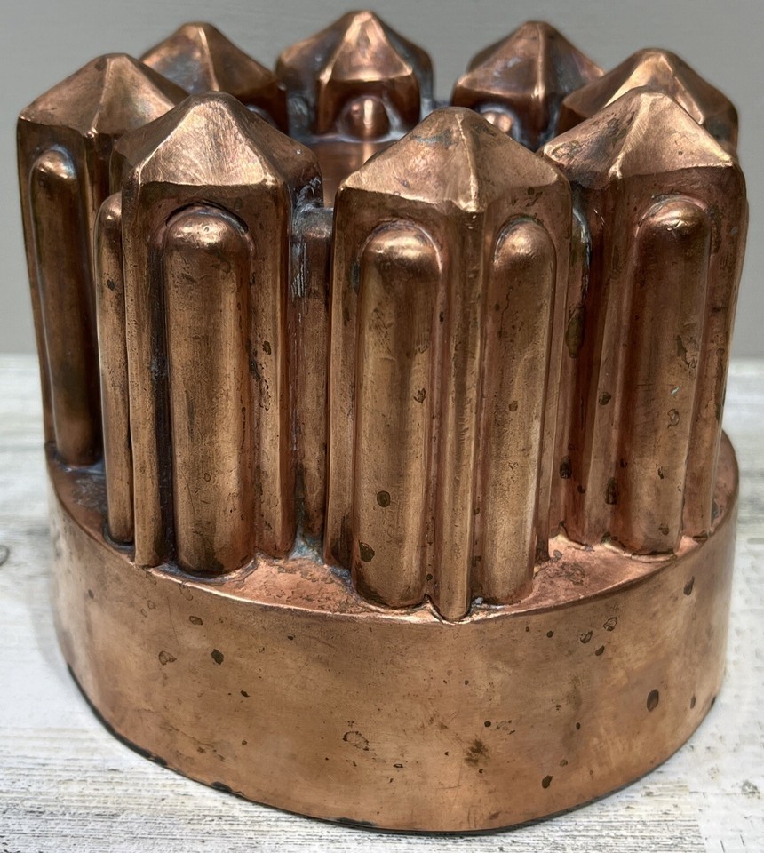 1890s Hand Hammered Antique English Victorian Copper Pudding Jelly ...