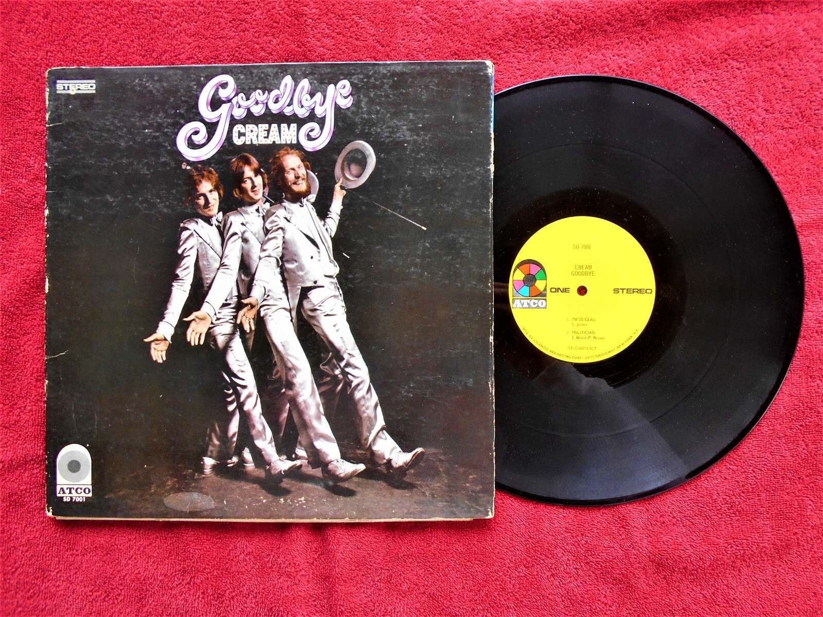 CREAM GOODBYE CREAM W/POSTER ERIC CLAPTON JACK BRUCE GINGER BAKER | eBay