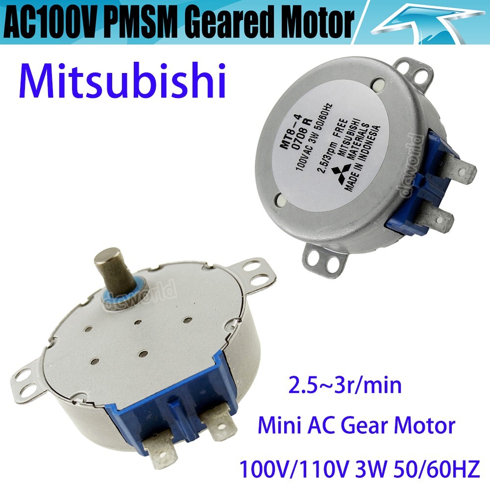 MT8-4 AC 100V 110V 50TYZ 3rpm Micro PMSM Reduction Gear Motor Fan Head ...