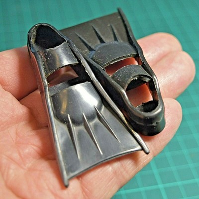 Action Man Vintage Palitoy Frogman Rubber Swim Fins / Flippers c1970-77 ...