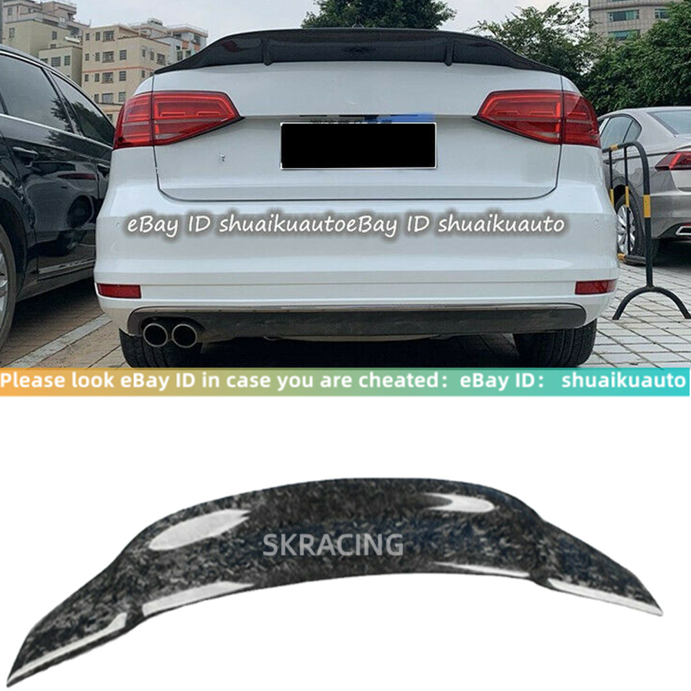 Forged Carbon Fiber Rear Trunk Spoiler Wing Lip For Volkswagen VW Jetta ...
