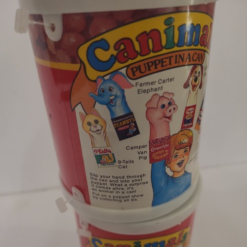 VTG 1983 Creata Canimals Puppet In A Can Cownation Evaporated Milk Pork ...