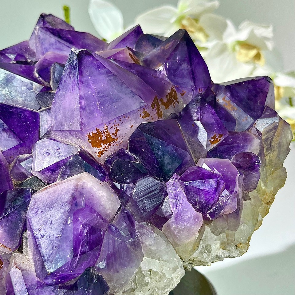 18.85LB Natural amethyst Cluster Quartz Crystal backbone mineral ...