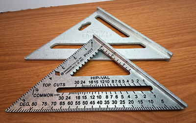 Lot of 2 Aluminum Rafter Framing 7" Speed Squares Swanson Empire Made ...