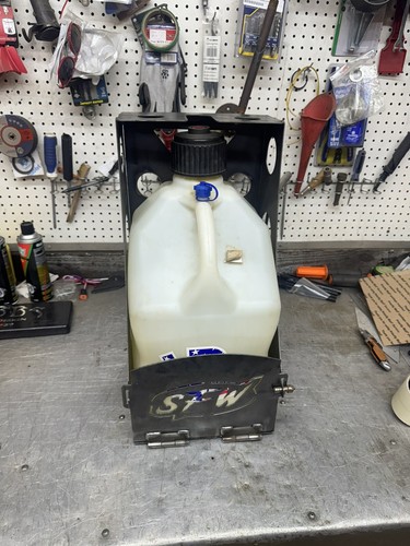 Fuel Jug Rack Holder Single Locking Mount Race Trailer | eBay