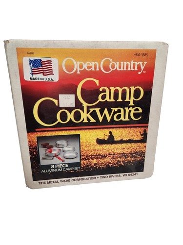 VINTAGE Sealed Aluminum Open Country 8 Piece Camp Cookware Set USA 😀😀 ...