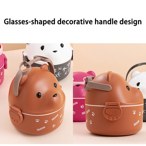 Bear Lunch Box Cute Bear Thermal Lunch Box Microwave Safety Insulated ...