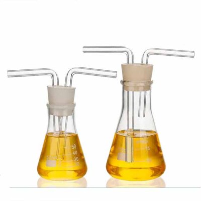 50-1000ML Lab Washing bottles Chemistry flask glassware Adapter ...