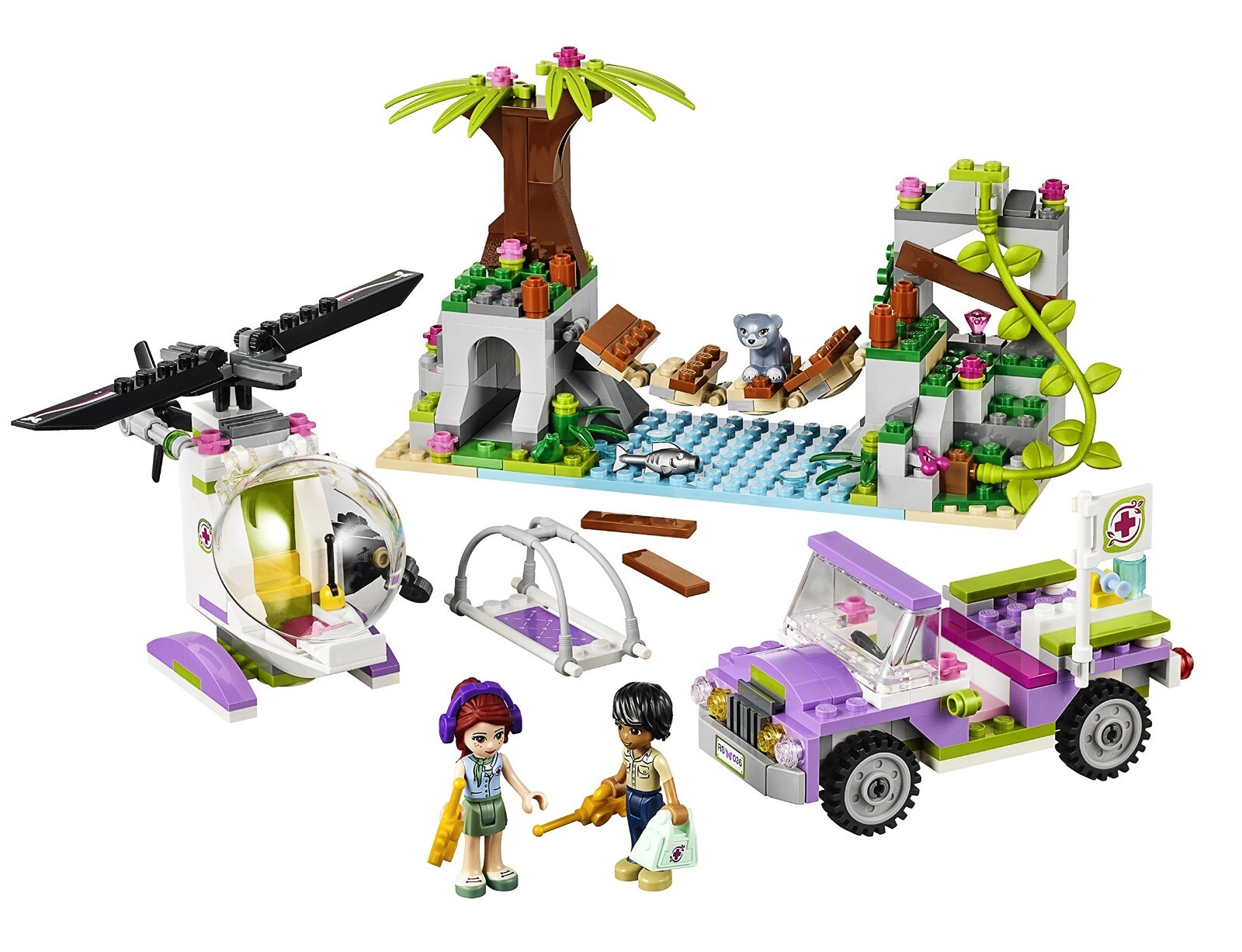 Lego Friends Jungle Bridge Rescue, 41036, complete set, used in good ...