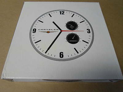Chrysler Double Gauge Logo Wall Clock Official Licensed Chrysler Metal ...