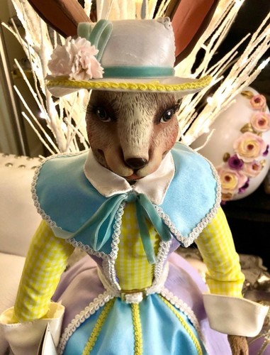 Katherines Collection Jeweled Victorian Girl Easter Bunny 35” NEW | eBay