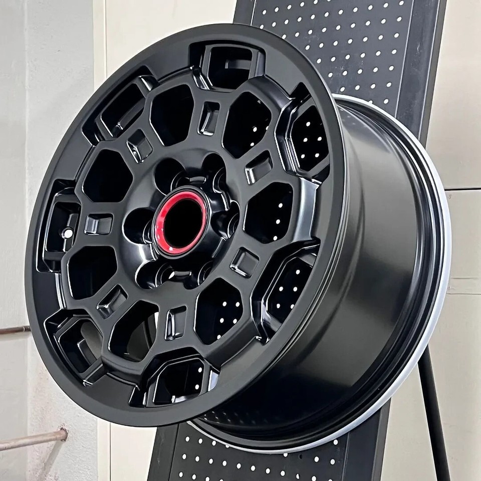 18x8.5 PRO STYLE BLACK 18" WHEELS 6x139.7 FITS 2023+ TOYOTA TUNDRA SR5 ...