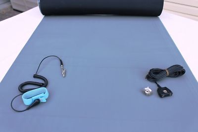 2 LAYER RUBBER ESD ANTI-STATIC MAT KIT - 36 X 48'' W/Dual Point ...