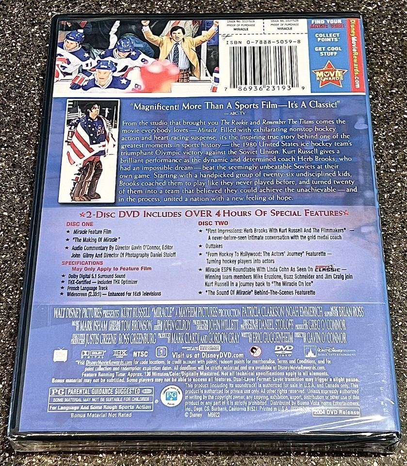 NEW!! Miracle Widescreen DVD Set (2004) - FACTORY SEALED with FREE ...
