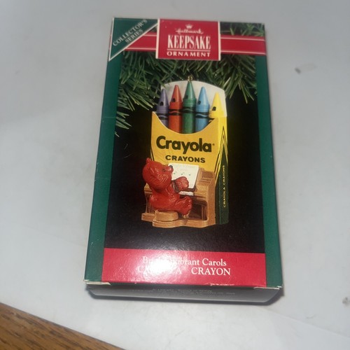 Hallmark Ornament - BRIGHT, VIBRANT CAROLS - CRAYOLA CRAYON | eBay