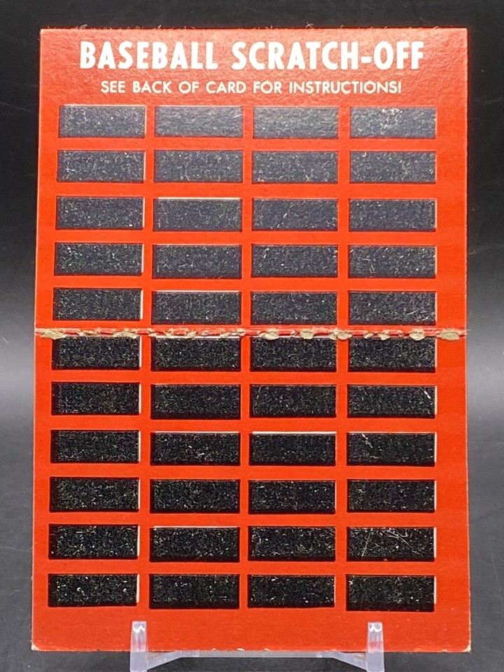 1970 Topps Scratch Off RICHIE ALLEN PHILLIES UNSCRATCHED NO WRITING ...