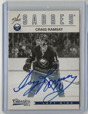 2012 2012-13 Classics Signatures Autographs #121 Craig Ramsay Buffalo ...