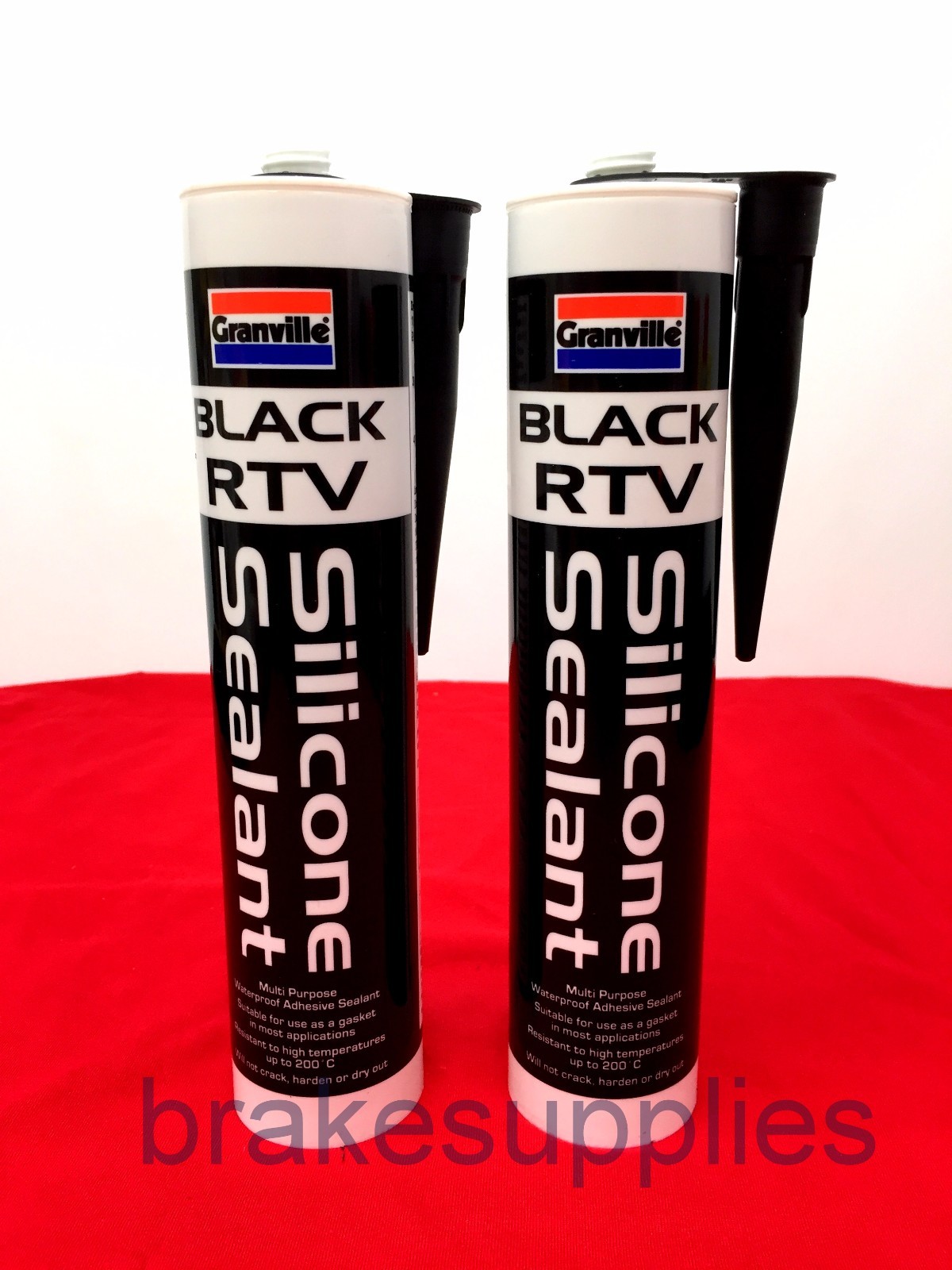 Black Silicon Gasket Sealant Granville 310ml Mastic Gun Sized Tubes x 2 ...