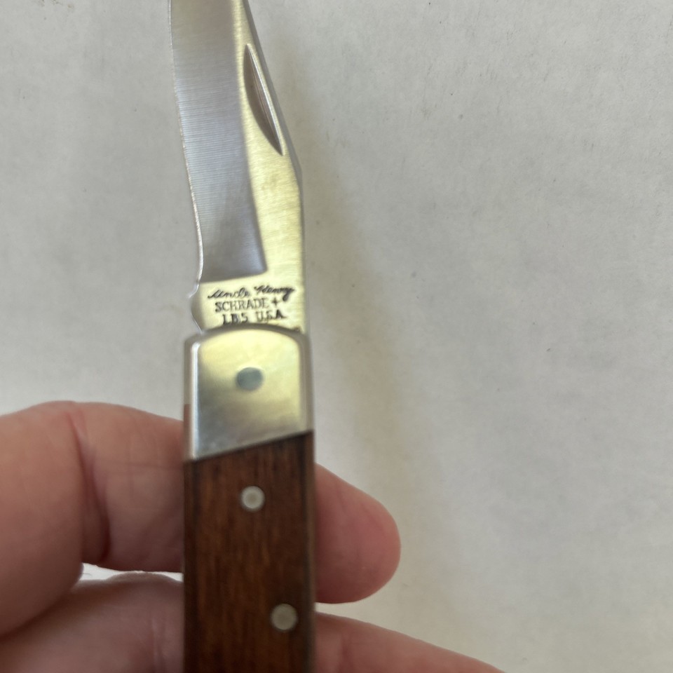 Schrade Uncle Henry LB5 Folding Lock Blade Pocket Knife Vintage With ...
