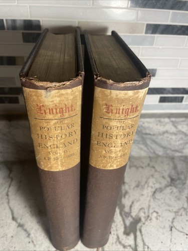 Two Antique HB Books The Popular History of England Vol IV & VI Charles ...
